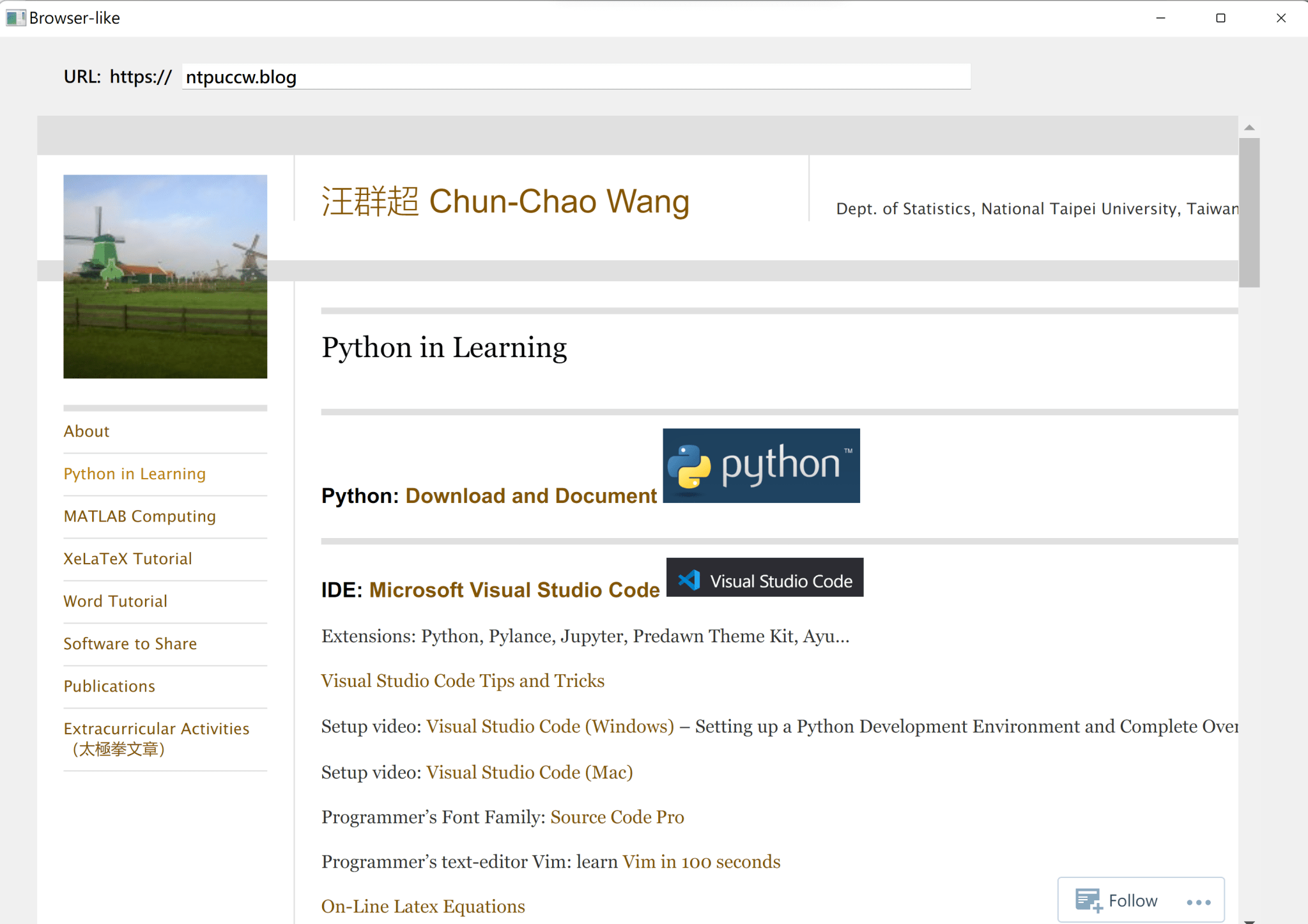 QT Designer + PyQt + 地理地圖 | 汪群超 Chun-Chao Wang