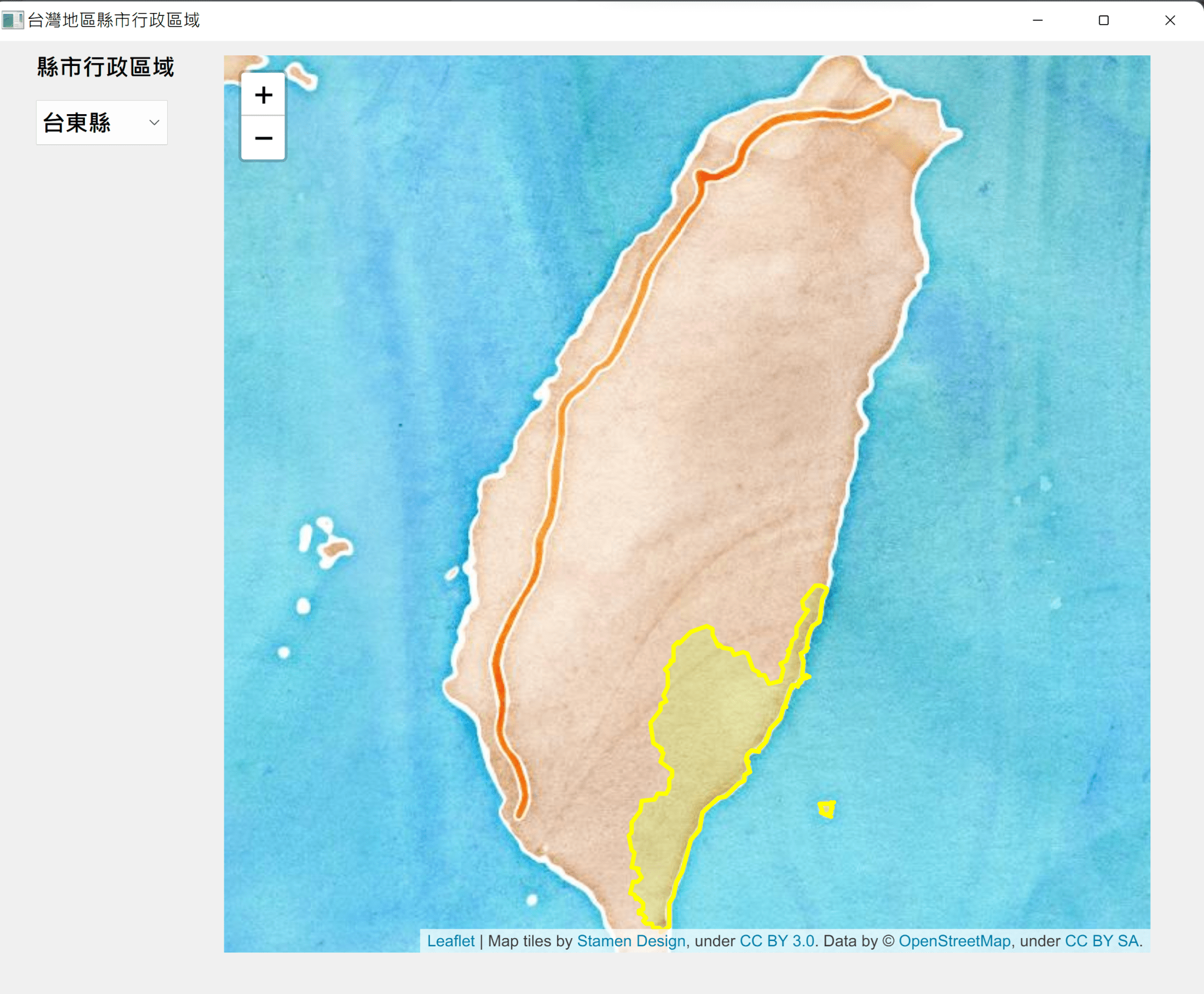 QT Designer + PyQt + 地理地圖 | 汪群超 Chun-Chao Wang